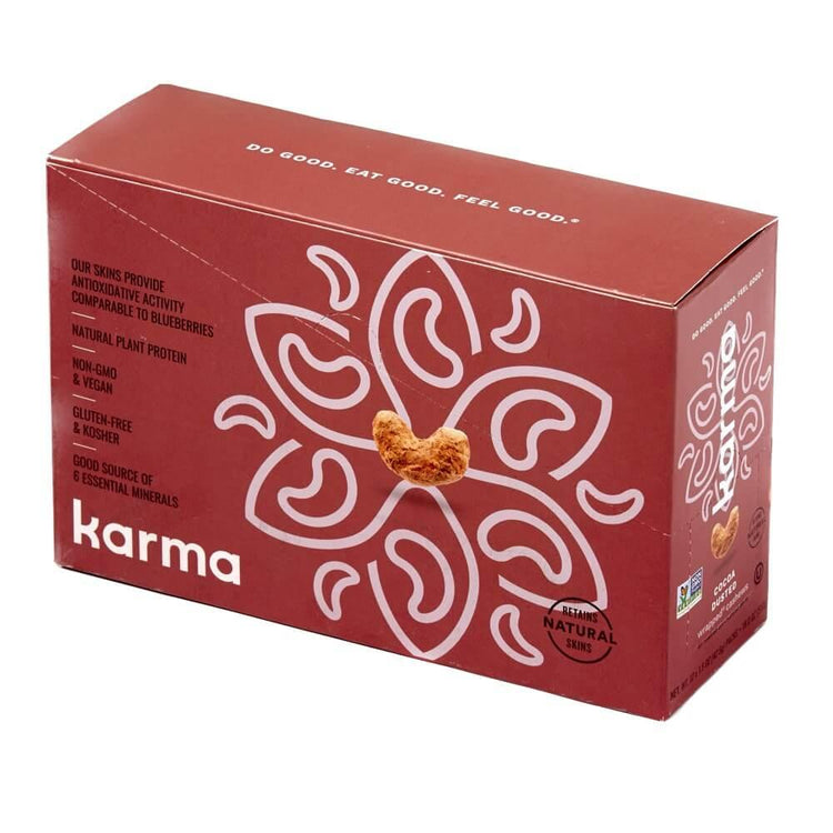 Cocoa Dusted Wrapped® Cashews – KARMA NUTS