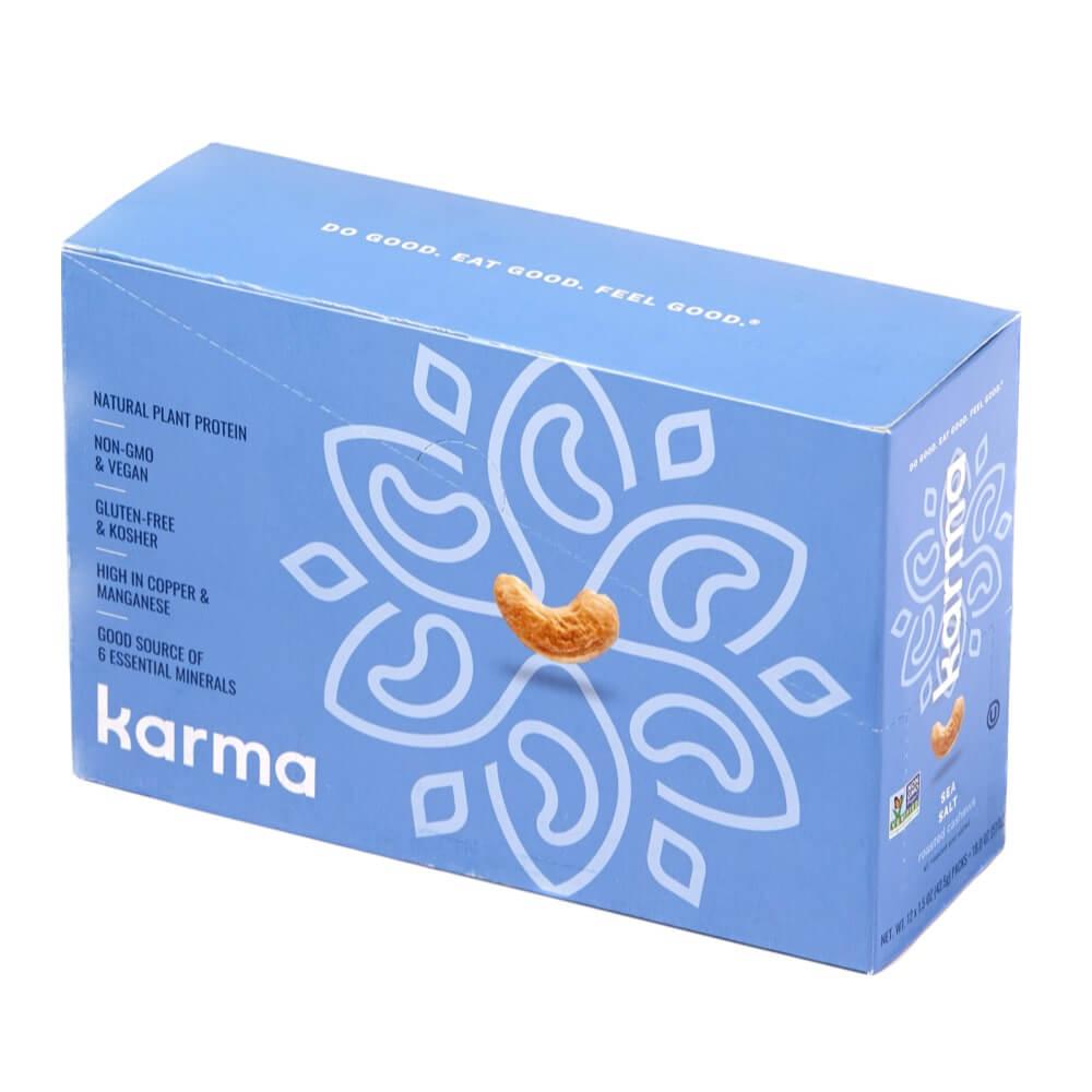 Karma Nuts Sea Salt Roasted Cashews, Air Roasted, Salted, Non GMO ...